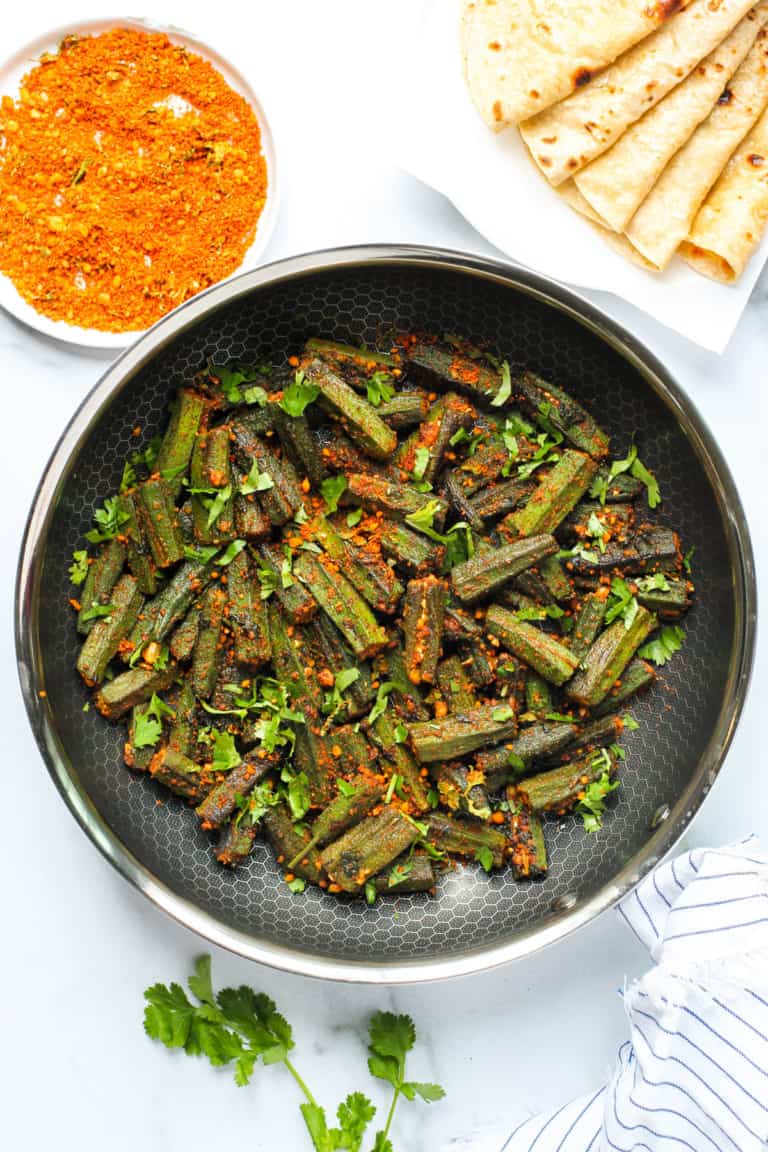 Bharwa Bhindi | Indian Spiced Stuffed Okra - Ministry of Curry