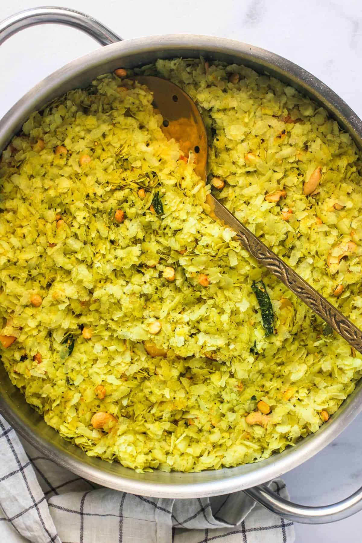 Roasted Poha Chivda Savory Indian Snack Ministry Of Curry