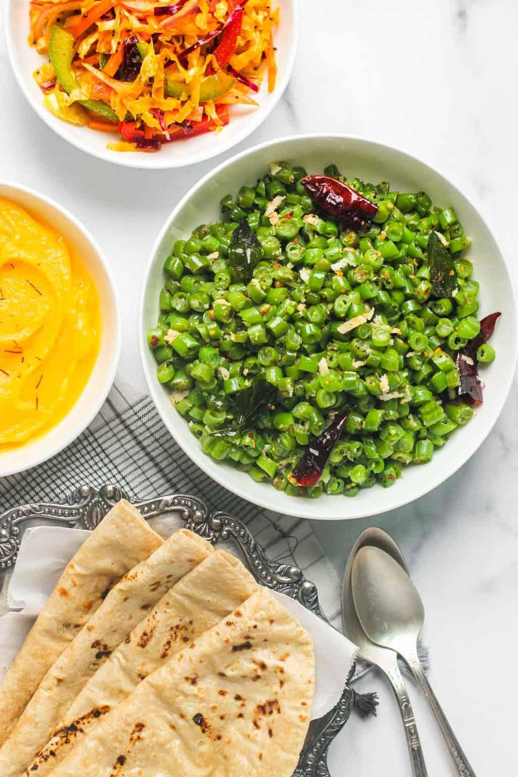 Poriyal | South Indian Green Beans with coconut - Ministry of Curry