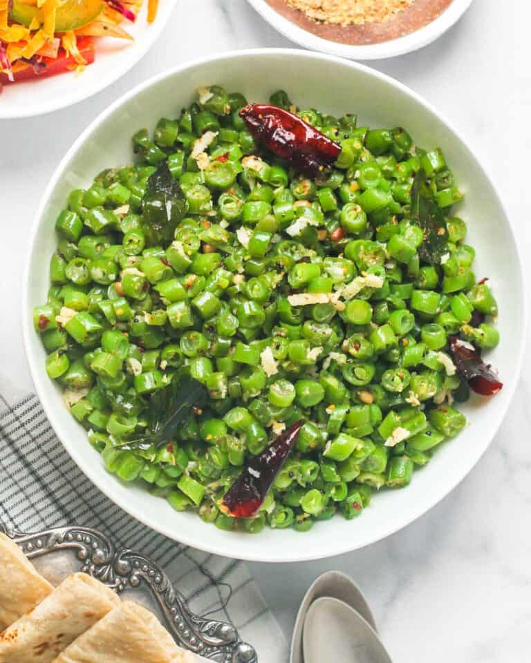 Poriyal | South Indian Green Beans with coconut - Ministry of Curry