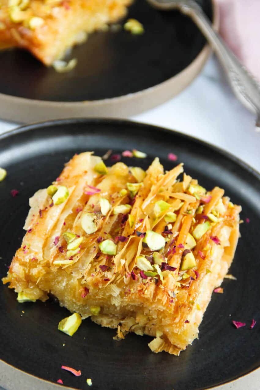 Phyllo Dough Crinkle Cake with Cardamom & Pistachios - Ministry of Curry