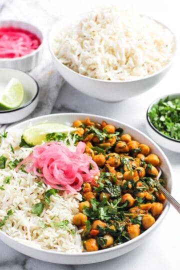 EASY Chana Saag | Curried Chickpeas with Spinach - Ministry of Curry