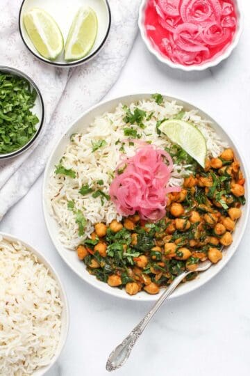 EASY Chana Saag | Curried Chickpeas with Spinach - Ministry of Curry