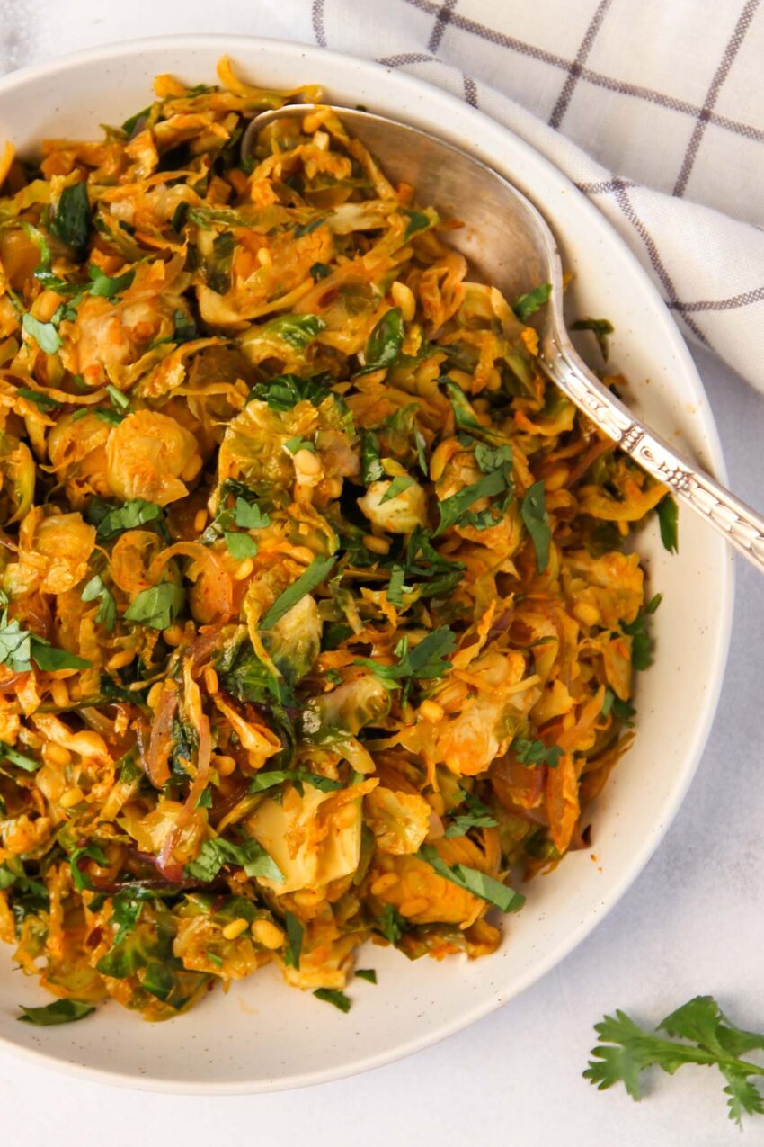 Indian Spiced Brussels Sprouts Sabzi - Ministry of Curry