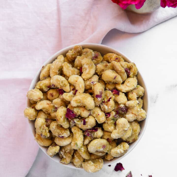 Candied Cashews with cardamom and saffron - Ministry of Curry