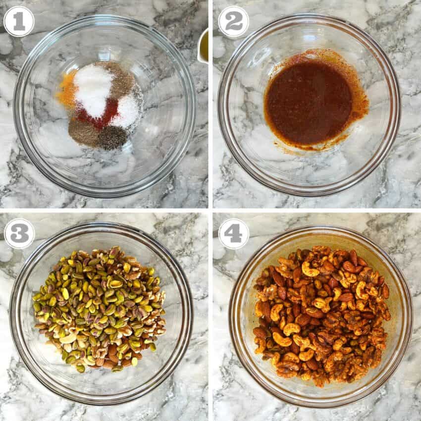 Masala Nuts (oven + air fryer recipe) - Ministry of Curry