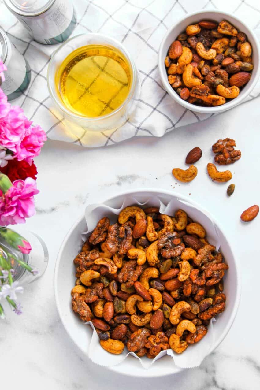 Masala Nuts (oven + air fryer recipe) - Ministry of Curry