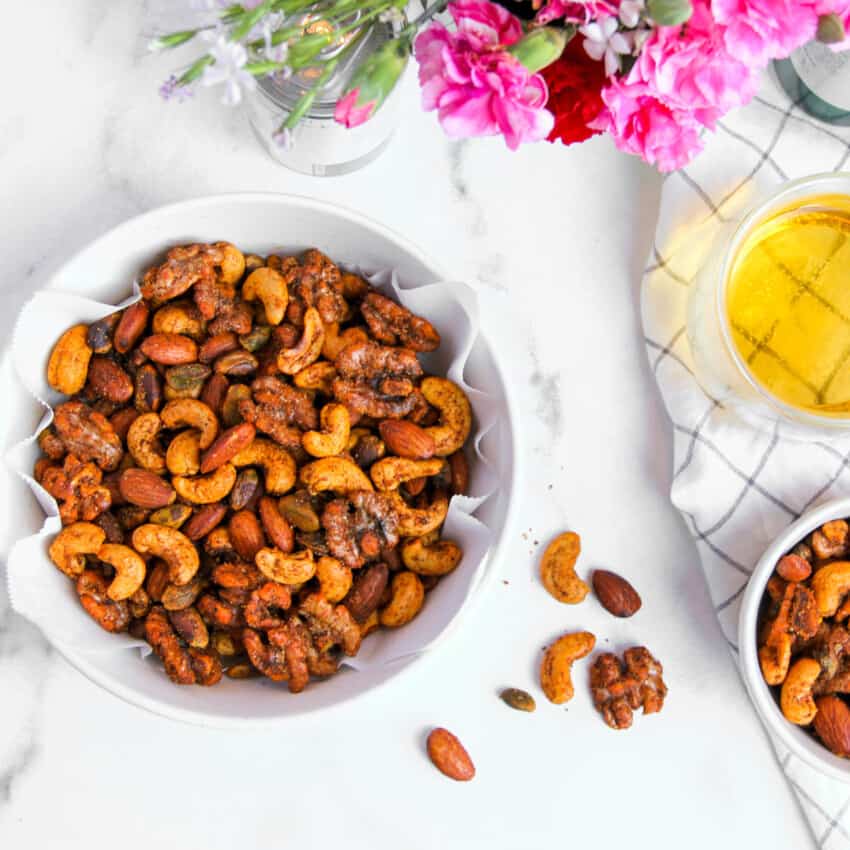 Masala Nuts (oven + air fryer recipe) - Ministry of Curry