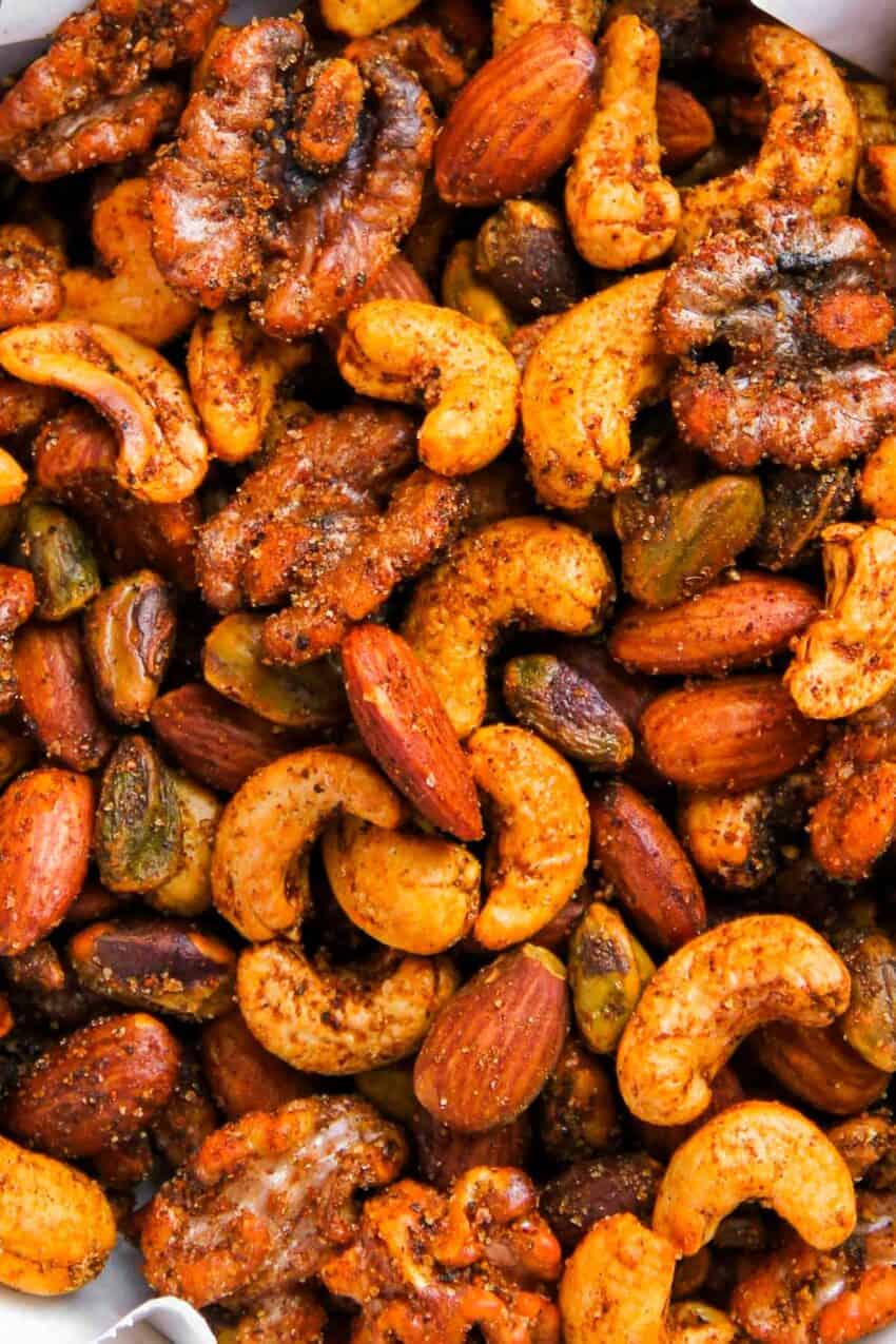 Masala Nuts (oven + air fryer recipe) - Ministry of Curry