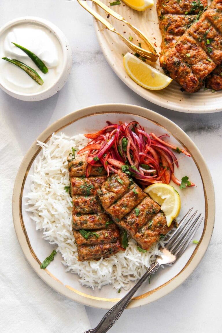 Speedy Indian Chicken Seekh Kebabs (Sheet Pan) - Ministry of Curry