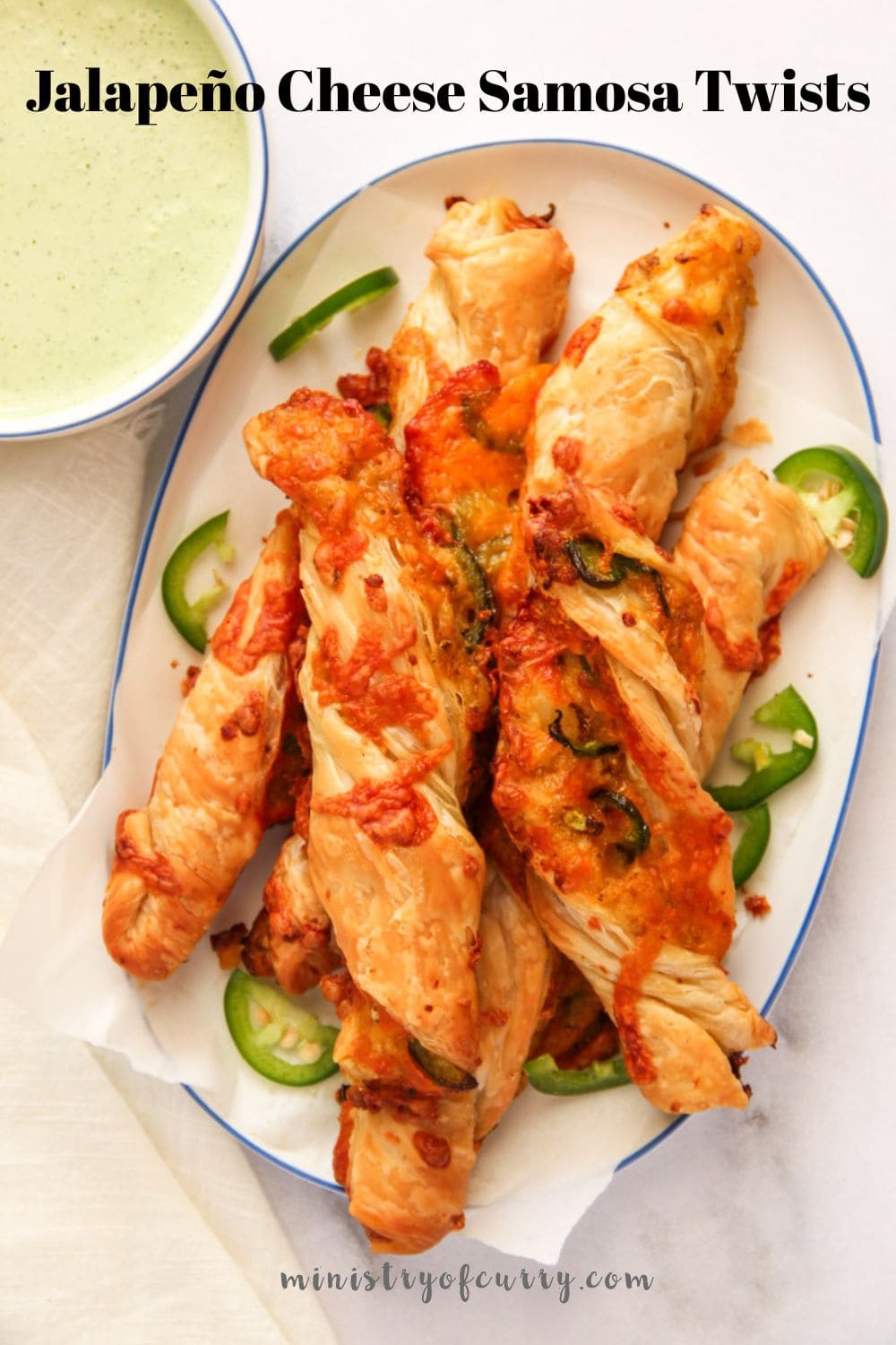 Jalapeño Cheese Samosa Twists - Ministry of Curry