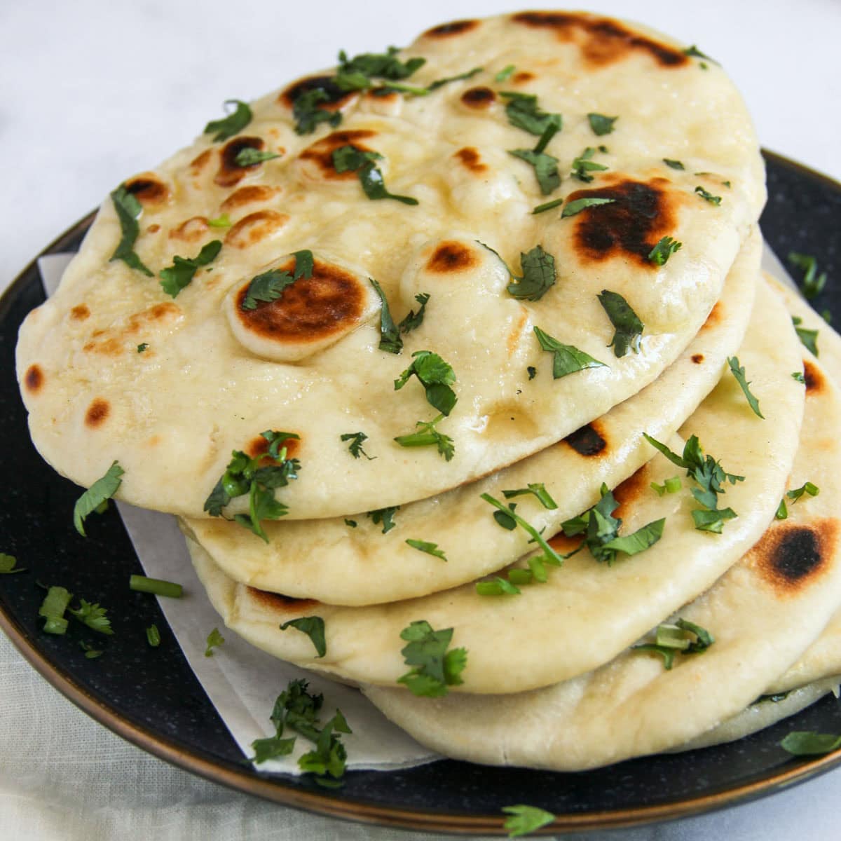 Comida Tradicional Indiana Naan
