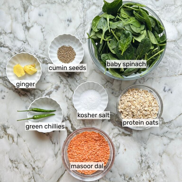 Spinach Chilla with Oats and Masoor Dal - Ministry of Curry